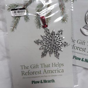 Plow & Hearth | Holiday | Solid Pewter Christmas Tree Ornaments | Poshmark